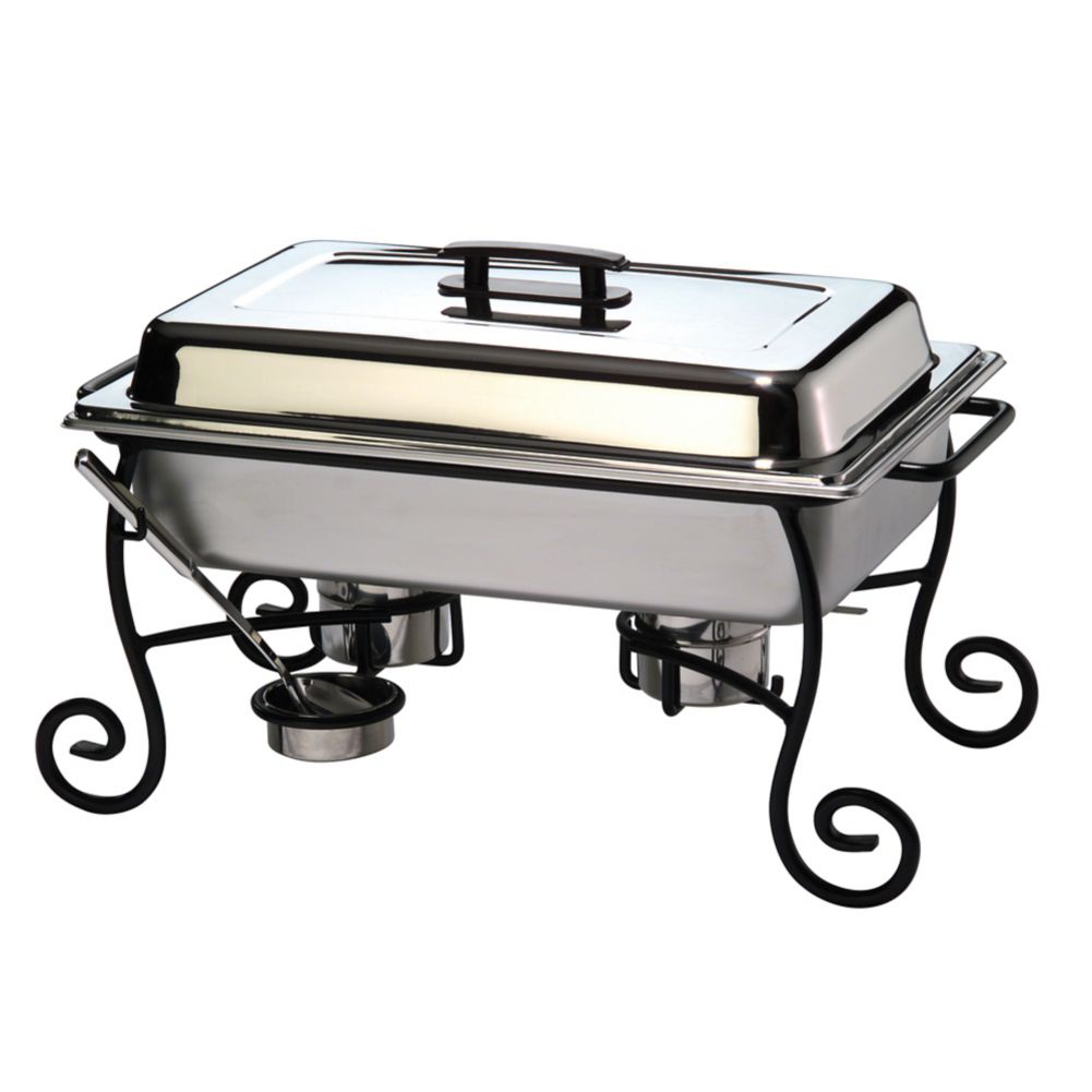 American Metalcraft CF1 Ornate Wrought Iron Chafer Frame with S/S Cup ...