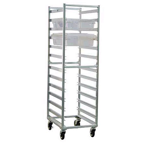 New Age Industrial 92052 Aluminum Full-Height Mobile Poly Box Rack ...