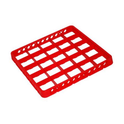 Traex® TRB-02 Red 25 Compartment Glass Rack Extender | Wasserstrom