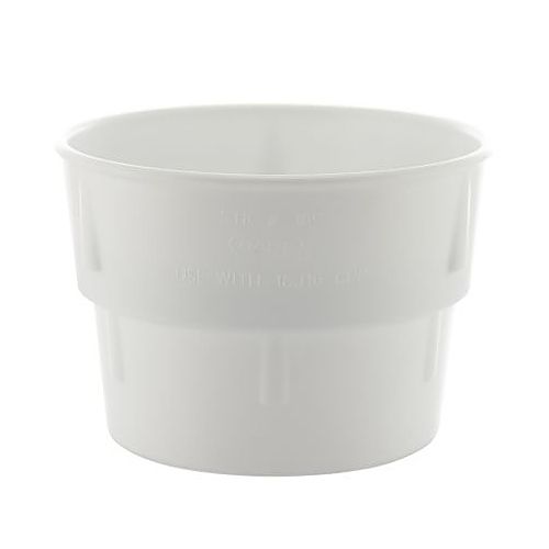 Dart 16C 16 Oz. White Plastic Malt Collar for 16J16 Cup | Wasserstrom