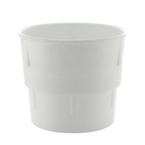 Dart 14BC 14 Oz. White Plastic Malt Collar for 14J12 Cup | Wasserstrom