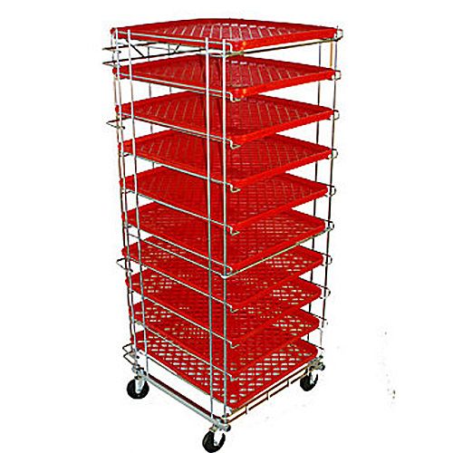 Jeb Sales ISR12HF 12 Pan 32" D x 24" W x 76" H Wire Bread / Bun Rack ...