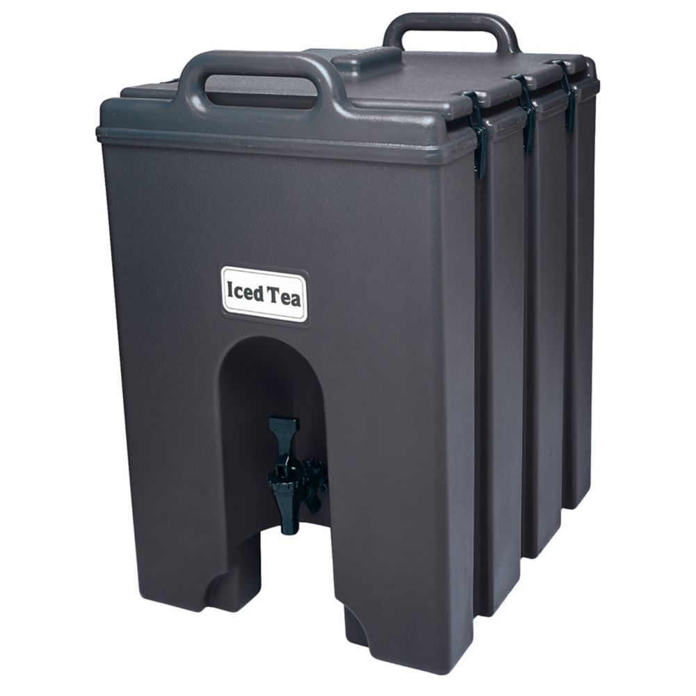 Cambro 1000LCD110 Camtainer Black 11.75 Gal. Insulated Beverage Server ...