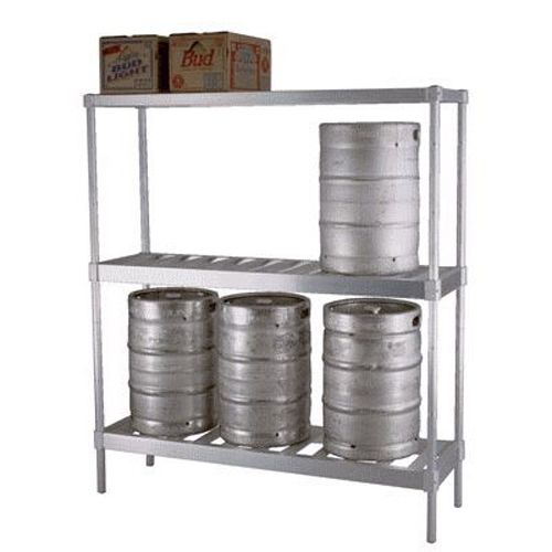 New Age Industrial 1288 Aluminum 8 Keg Capacity Beer Keg Rack | Wasserstrom