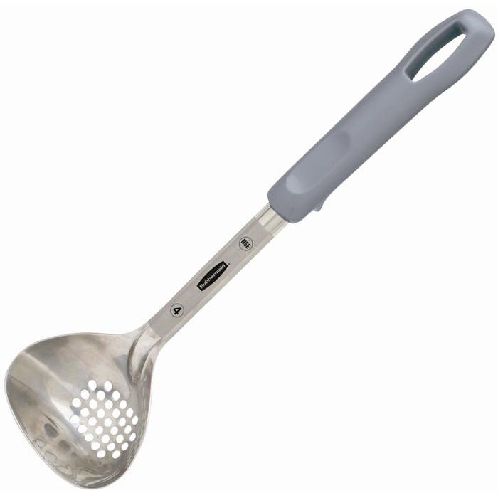 Rubbermaid Precision Gray Handle S/S 4 oz Perforated Portioning Spoon ...