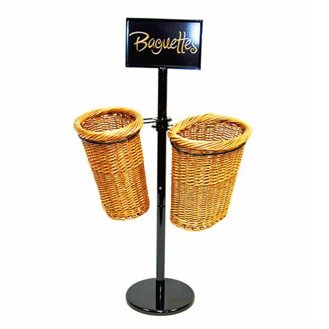 Mobile Merchandisers BS36/2 2-Basket Display Rack for Baguettes - Kit ...