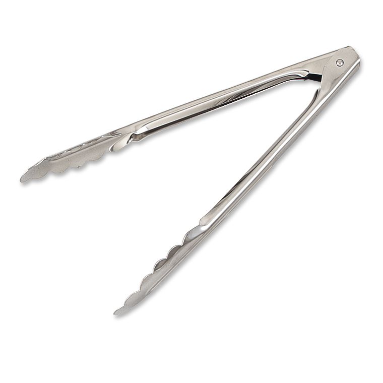 9.5" Standard Stainless Spring Tongs | Wasserstrom