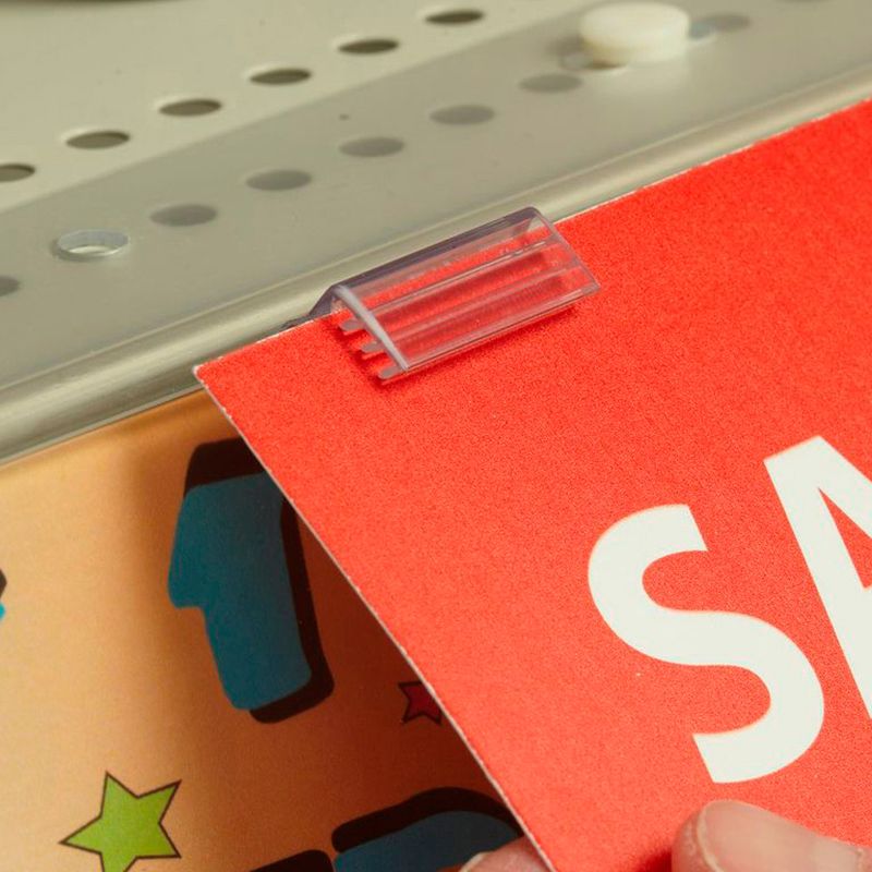 Darling Food Service Clear PVC Data Strip Hinged Flush Sign Holder ...