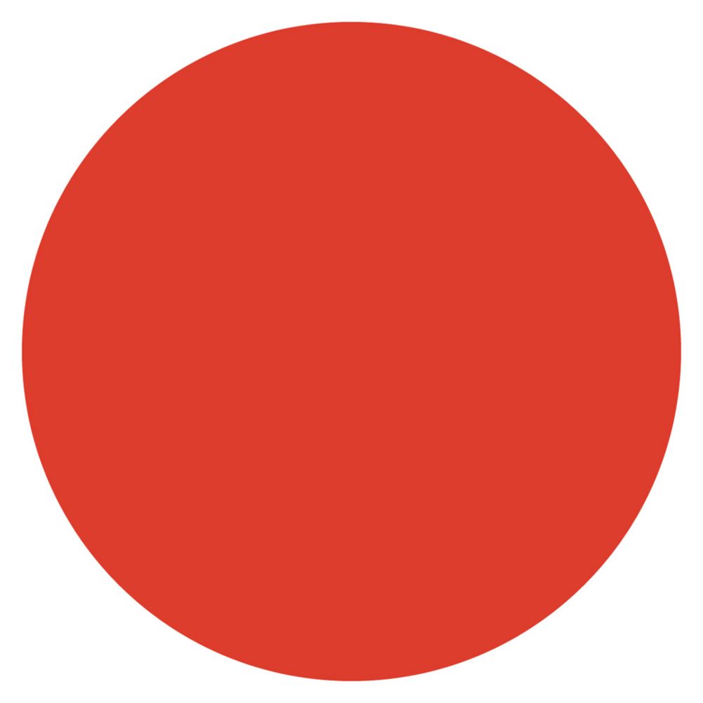 DayMark 112240 MoveMark Red 3/4" Blank Day Circle - 2000 / RL | Wasserstrom