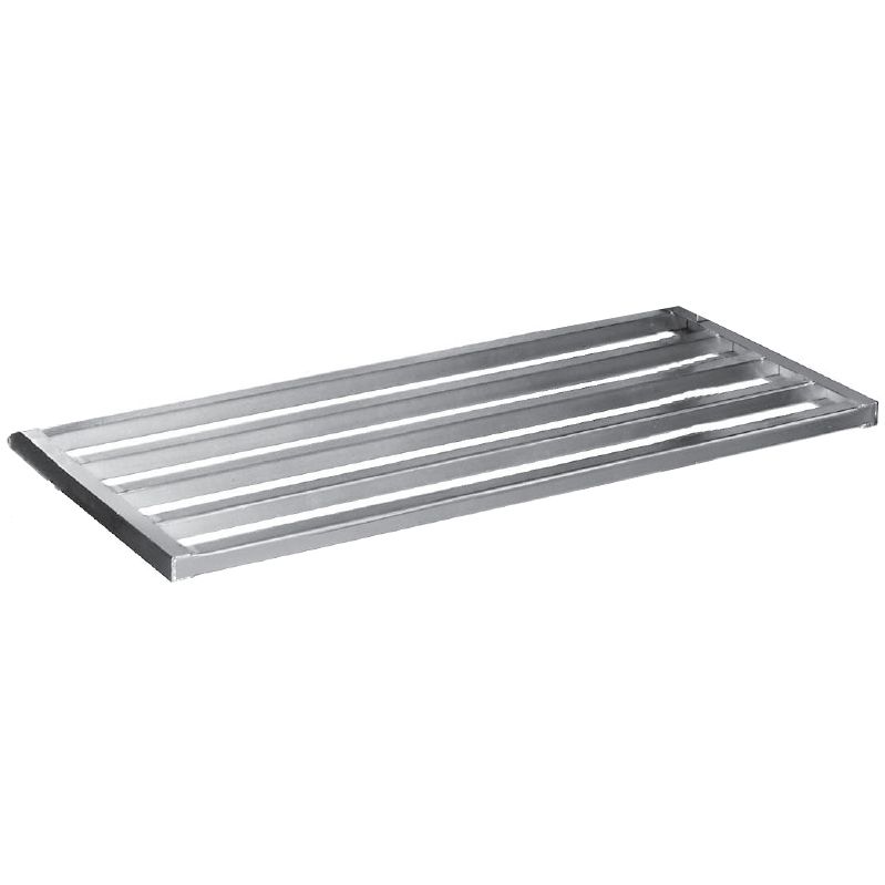 Channel Tubular Cantilevered Shelf, 21" X 48", Aluminum | Wasserstrom