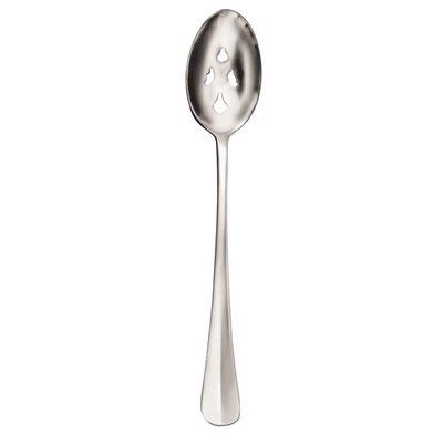 Windsor Silverplate Pierced Buffet Serving Spoon, 13" | Wasserstrom