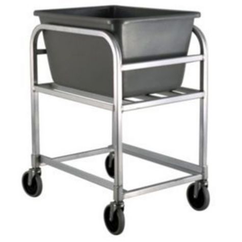 New Age 1275 Aluminum Bulk Cart with Gray 2.25 Bushel Baskets | Wasserstrom