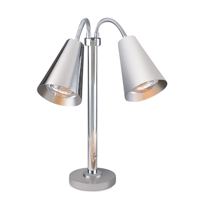 D.W. Haber & Son 0499M2SS Modern Stainless Double Head Heat Lamp ...