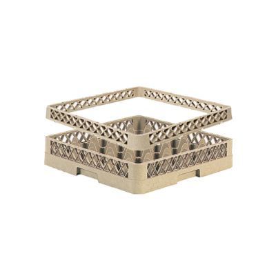 Traex® TR6A Beige 25 Compartment Glass Rack with 1 Open Extender ...