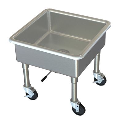 Aero S/S Mobile Soak Sink, 20" x 20" | Wasserstrom
