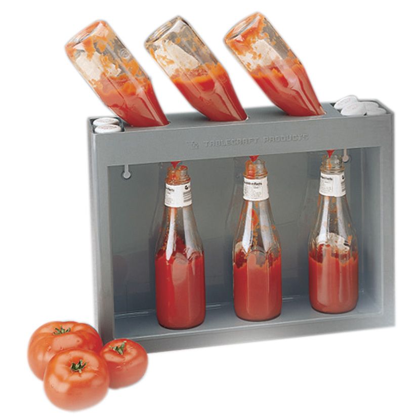 TableCraft Gray 15-1/4" Ketchup Saver Station | Wasserstrom