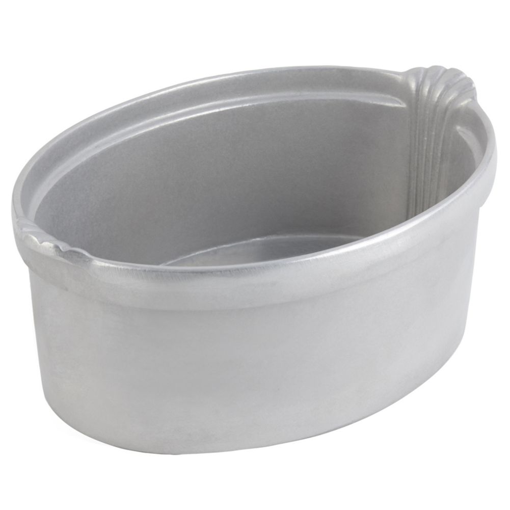 Bon Chef 2084 PEWTER Aluminum Oval 8 Qt. Casserole Dish | Wasserstrom
