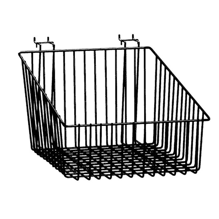 Grand & Benedicts 289-MB12-8-4B Slanted 12 x 12" Wire Basket | Wasserstrom