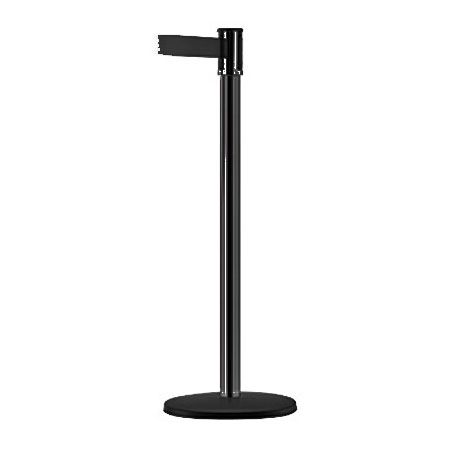 Tensator 890U-33-B9 Black Tensabarrier Post | Wasserstrom