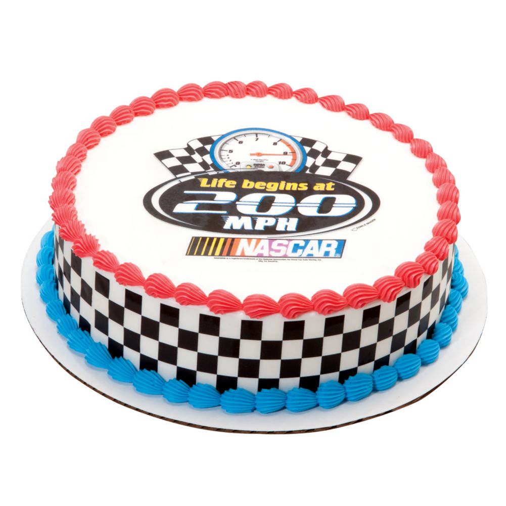 DecoPac 44164 Edible Image Life At 200 MPH Cake Decoration - 6 / BX ...