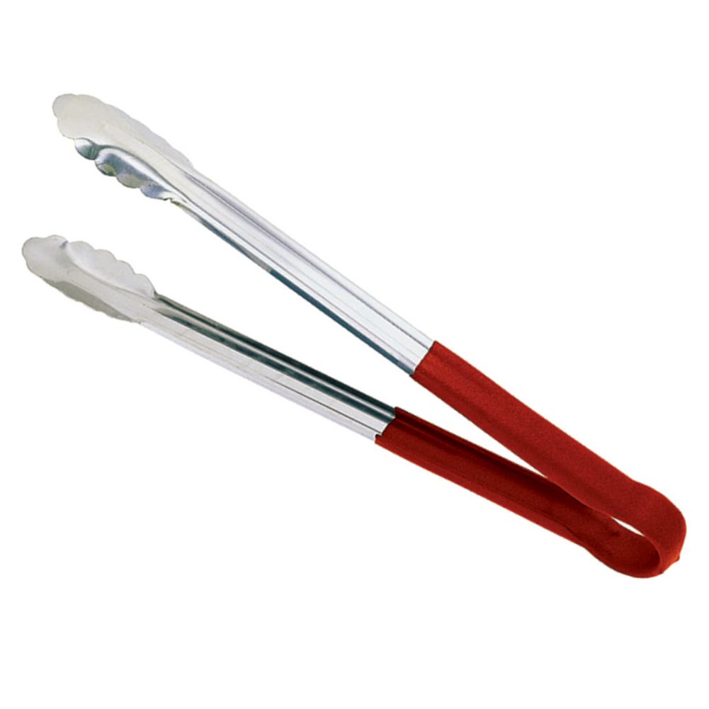 16" Red Handle Utility Tongs | Wasserstrom