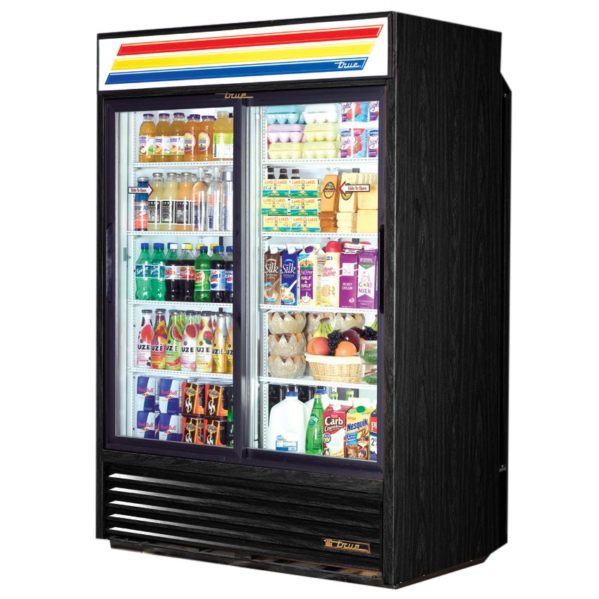 True GDM-47RL-HC-LD Glass Slide Door 47 Cu Ft Rear Load Refrigerator ...