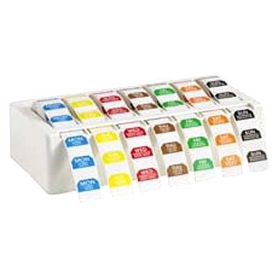 DayDots 10107-91-31 SupeRemovable 1" Trilingual Day Label Kit Set ...