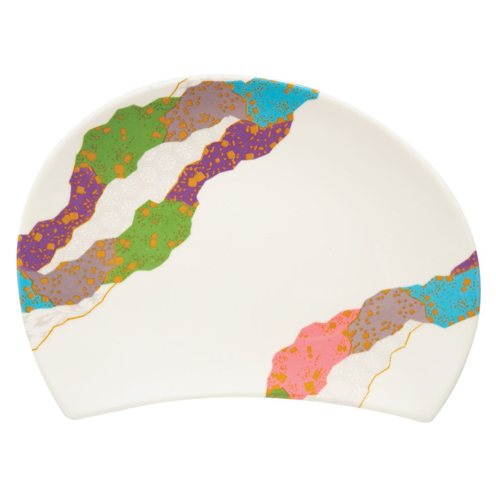 G.E.T Contemporary™ 8-3/4" x 6-1/4" Half-Moon Tray | Wasserstrom