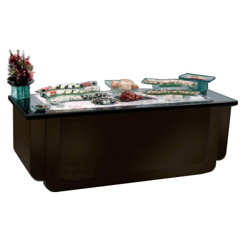 Bon Chef 96" Underlit Ice Buffet Table with Drain Tank | Wasserstrom