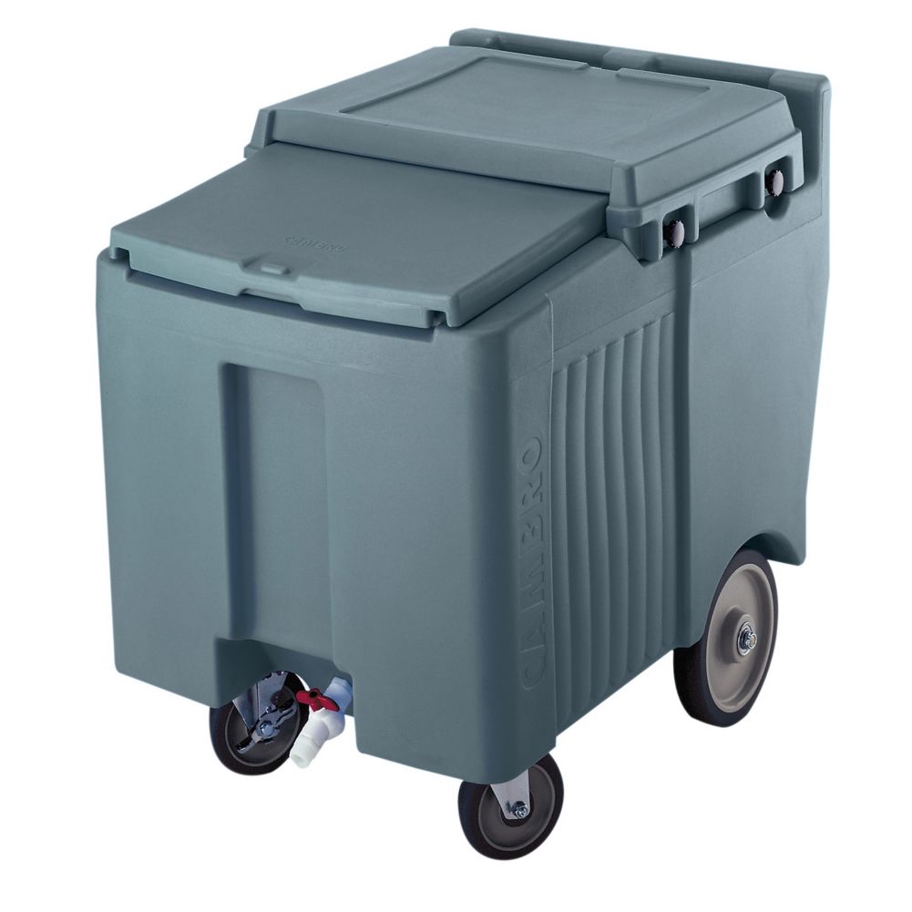 Cambro ICS125L191 SlidingLid! Gray Standard 125 Lb. Ice Caddy | Wasserstrom