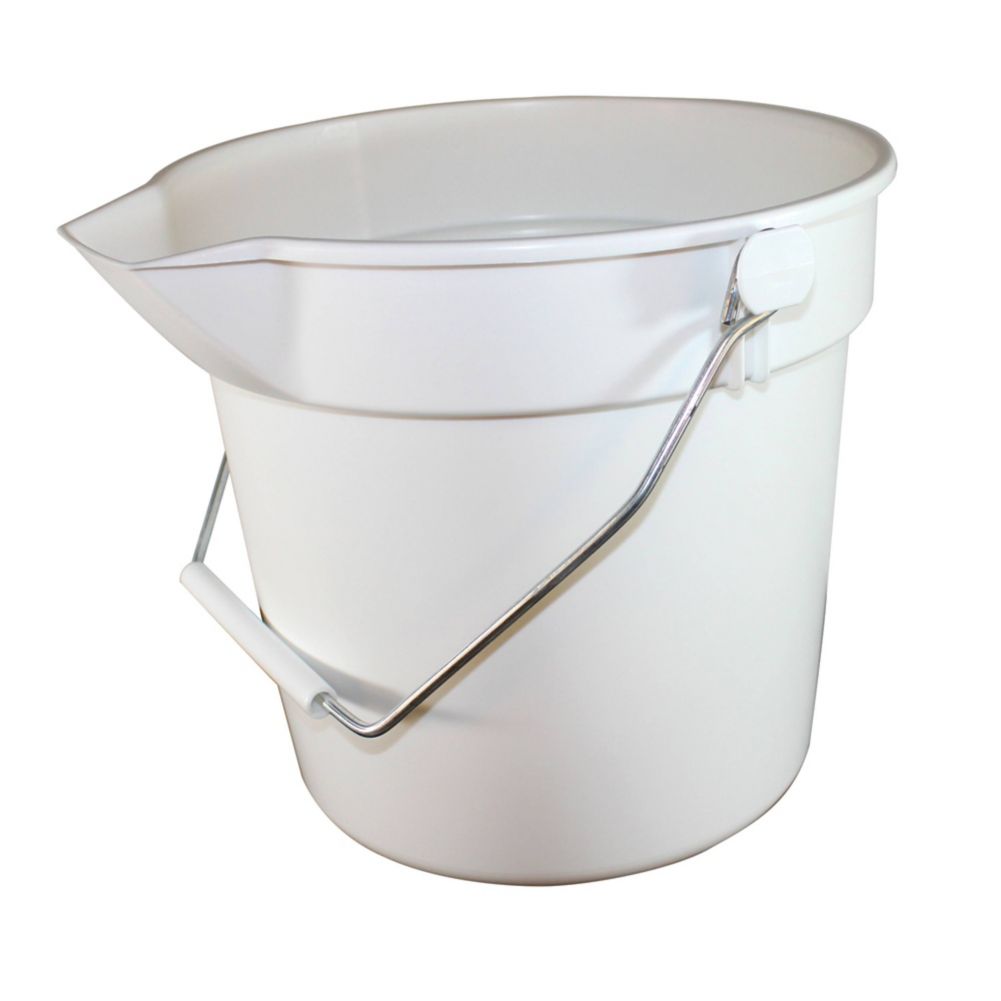 Impact® 10 Qt. White Deluxe Heavy-Duty Bucket | Wasserstrom