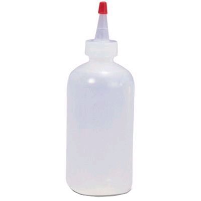 J.B. Prince B824 8 Fine Tip 8 Oz. Squeeze Bottle w/ Red Cap - 12 / CS ...