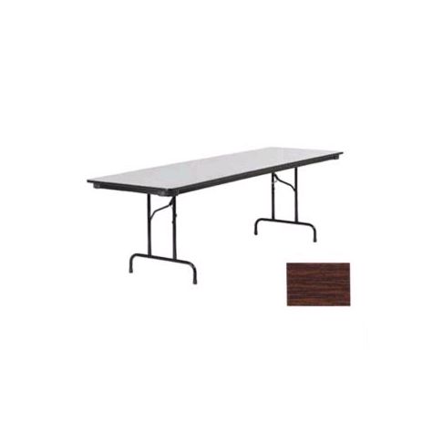 Virco 603072-WAL078 30" x 72" Folding Table With Charcoal Black Frame ...
