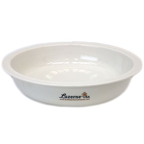 Buffet Enhancement New Bone Large China Porcelain Chafing Dish Insert ...