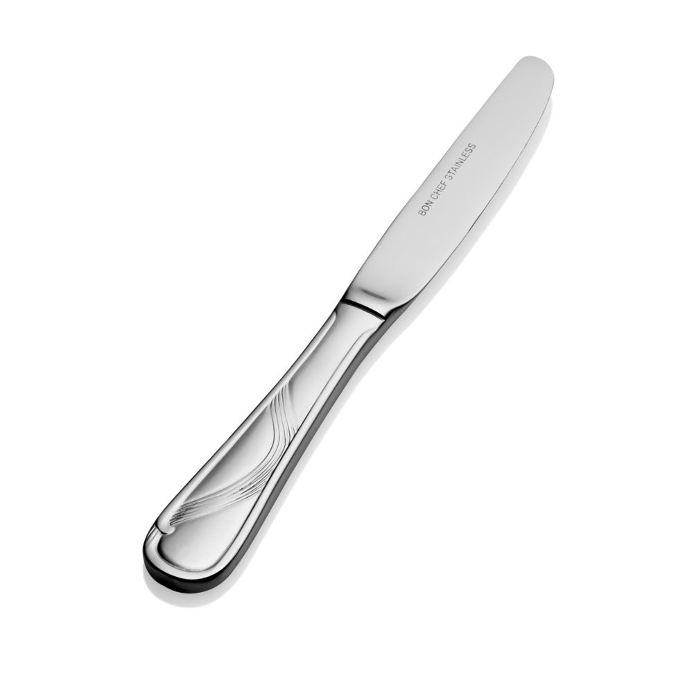 Bon Chef Wave S/S SH European Butter Knife | Wasserstrom