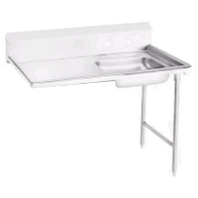 Undercounter 52" Dish Table w/ Right Side Sink, DTU-U60-48R | Wasserstrom