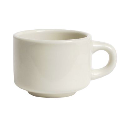 Tuxton TRE-023 Reno/Nevada 7 Oz. Eggshell Stackable Cup - 36 / CS | Wasserstrom