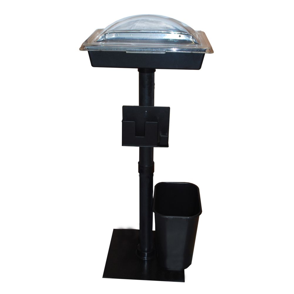 Sample Dome FLR-REC Black Rectangular Deluxe Floor Stand Sampler ...