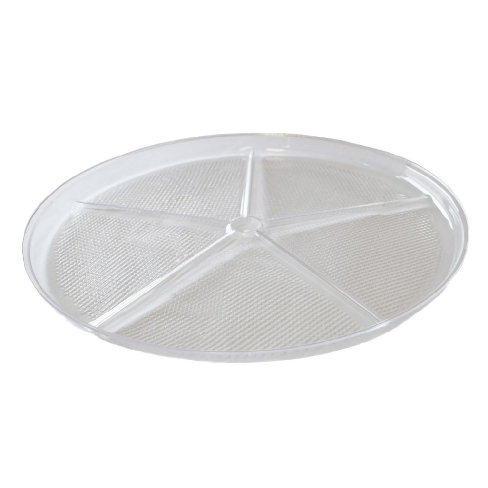 Sample Dome® 16"DRY TRAY Clear Round Acrylic Sampler Tray | Wasserstrom