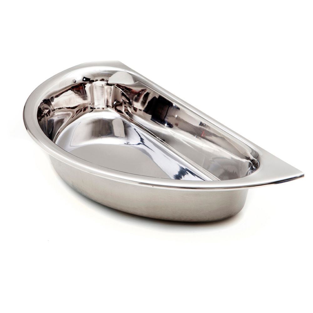 D.W. Haber 06RFP22 Stainless Half-Round Food Pan for 2 Gallon Chafer ...