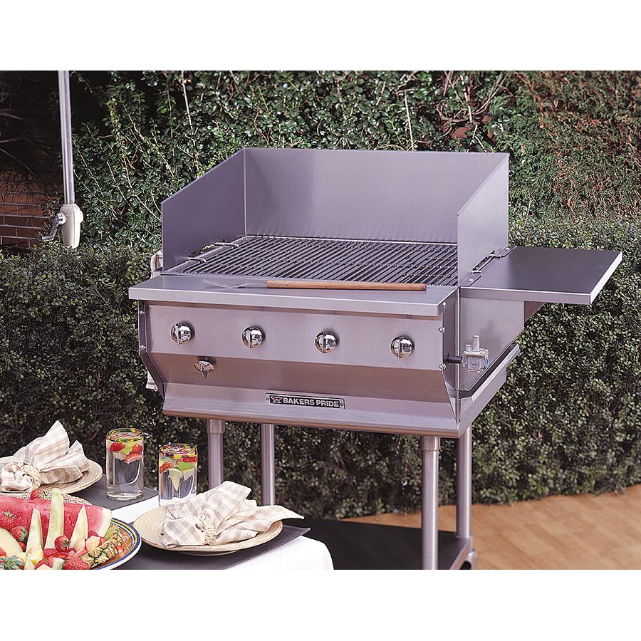 Bakers Pride Ultimate Gas 30"W Outdoor Charbroiler Base Model | Wasserstrom