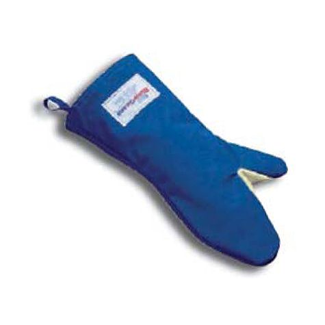 Tucker Safety 6150 Blue 15" BurnGuard Oven Mitt With Aramid Polymer ...