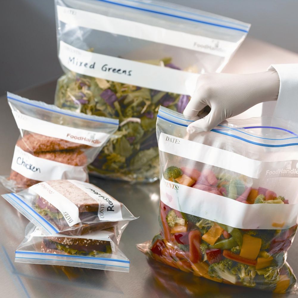 FoodHandler 20-FH40 Double Track Reclosable Pint Bags - 500 / CS | Wasserstrom