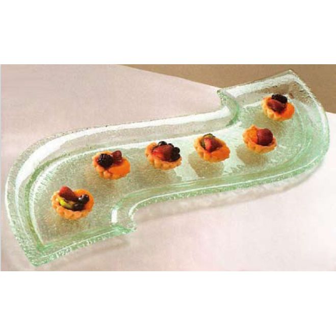 Isinglass Clear Rectangular Rim Dish | Wasserstrom