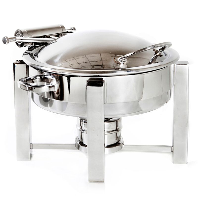 D.W. Haber & Son 04KHSS Stainless 4 Qt. Tower Frame Hinged Chafer ...