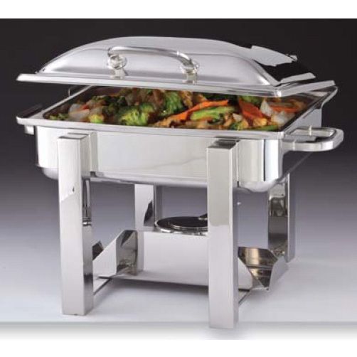 D.W. Haber S/S Rectangular 4 Qt Tower Frame Hinged Chafer | Wasserstrom