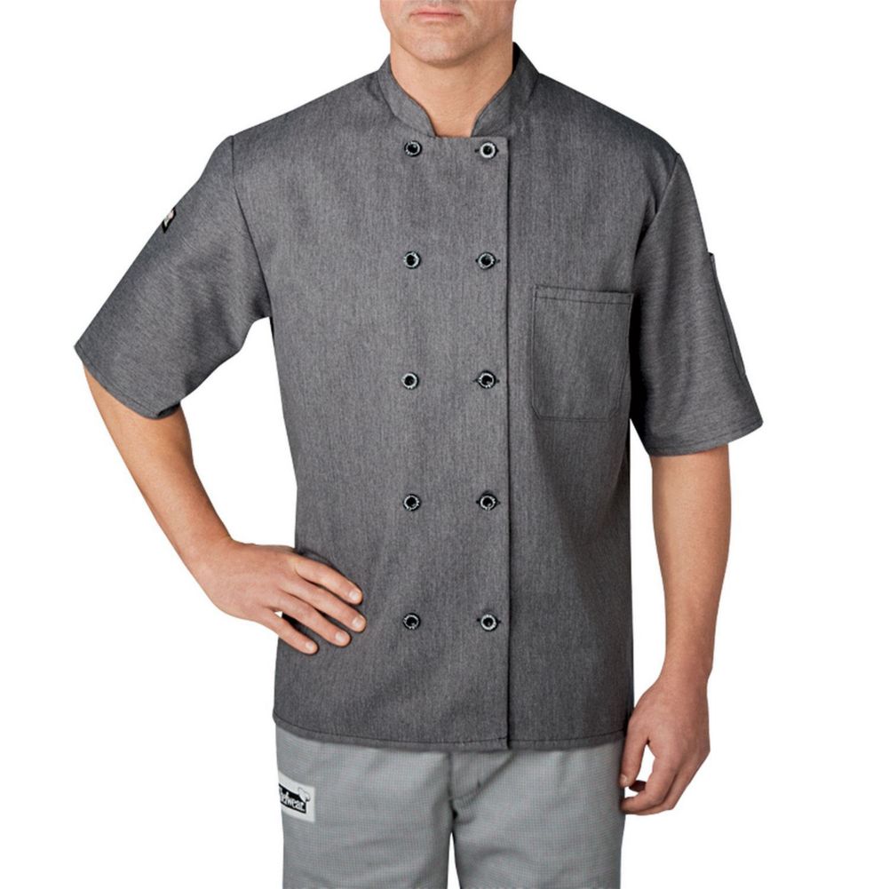 Chefwear® 4455-90 XL Heather Gray Three-Star Chef Jacket | Wasserstrom