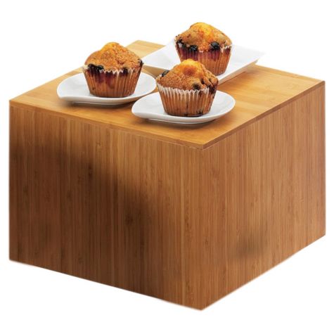 Cal-Mil 432-9-60 Bamboo 12" x 12" x 9" Cube Riser | Wasserstrom
