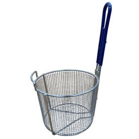 AyrKing B122 Plated Wire 9" Round Dip Basket | Wasserstrom