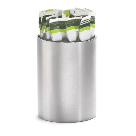 TableCraft 1155 Round S/S Sugar Packet Holder - Dozen | Wasserstrom